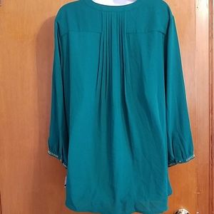 JM Collection | Tops | Nwt Jm Collection Xl Back Pleated Dressy Blouse ...